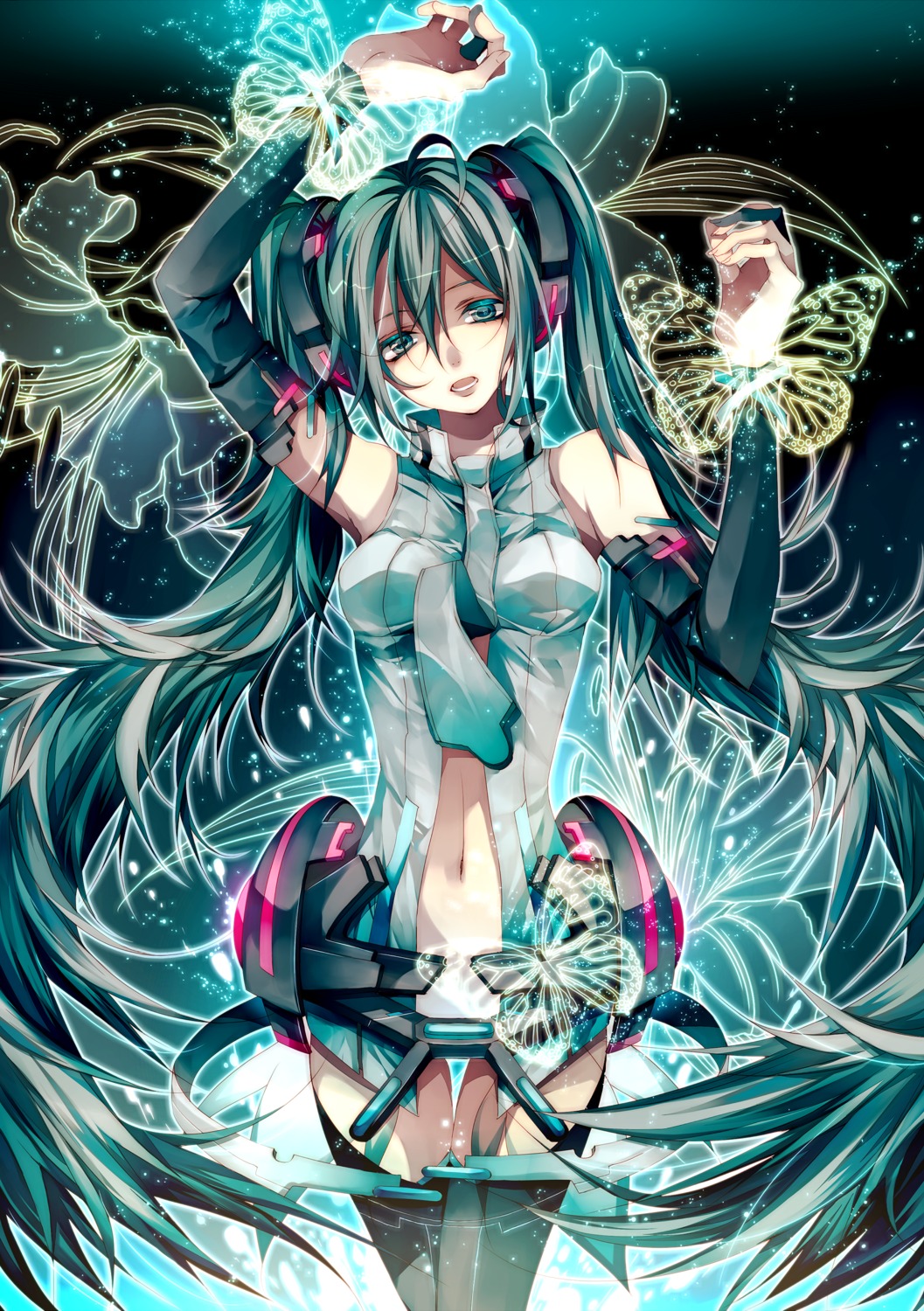 tsukioka tsukiho vocaloid vocaloid append hatsune miku miku append | #144832 | yande.re